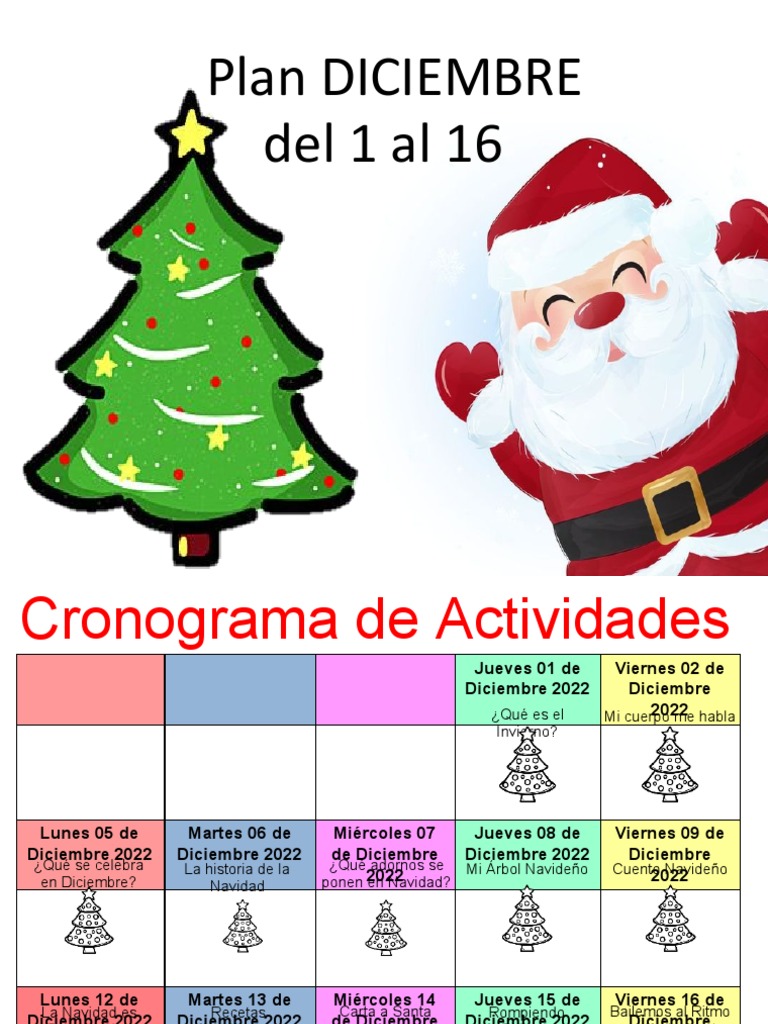 Plan Llego La Navidad | PDF | Navidad | Aprendizaje