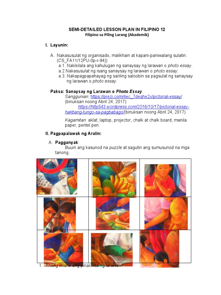 Exemplar Photo Essay | PDF