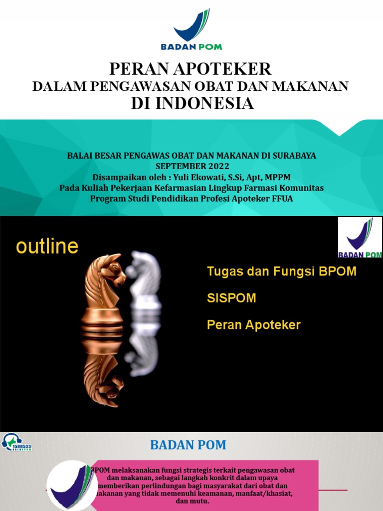 (PPT 3) September 2022-PERAN APOTEKER DALAM POM | PDF