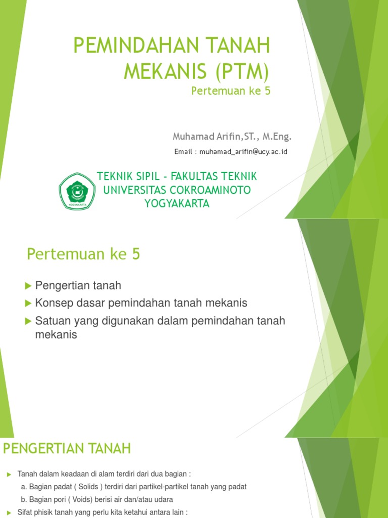 Pemindahan Tanah Mekanis (PTM) 05 | PDF