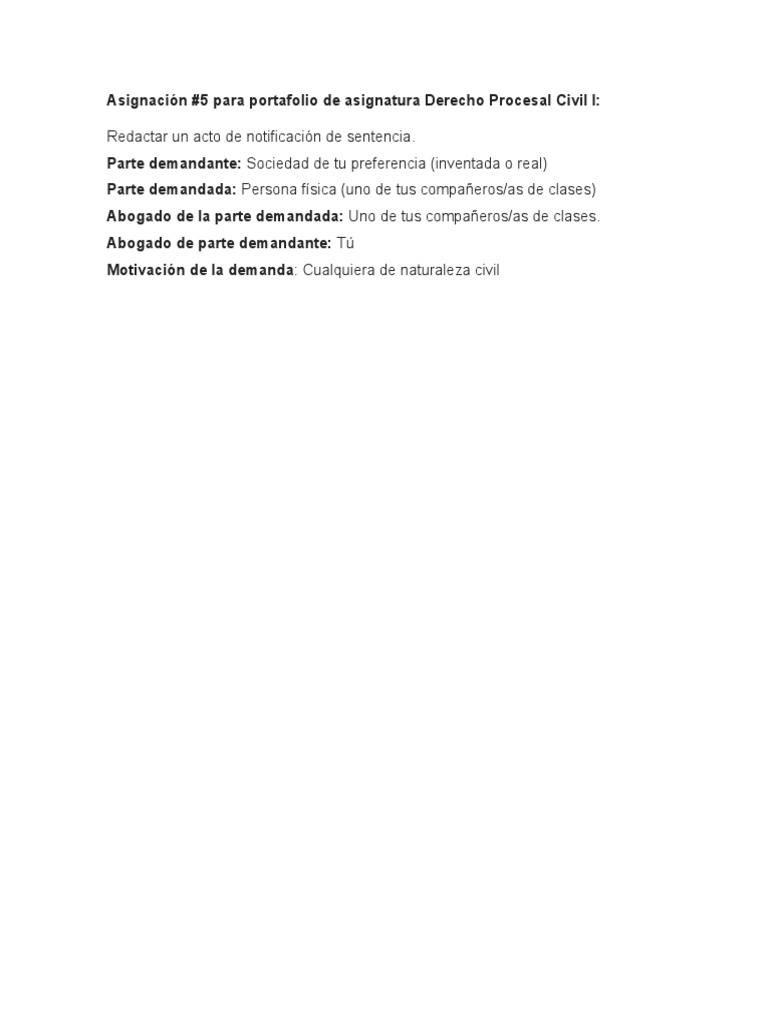 Notificación de Sentencia | PDF Notificación de Sentencia | PDF