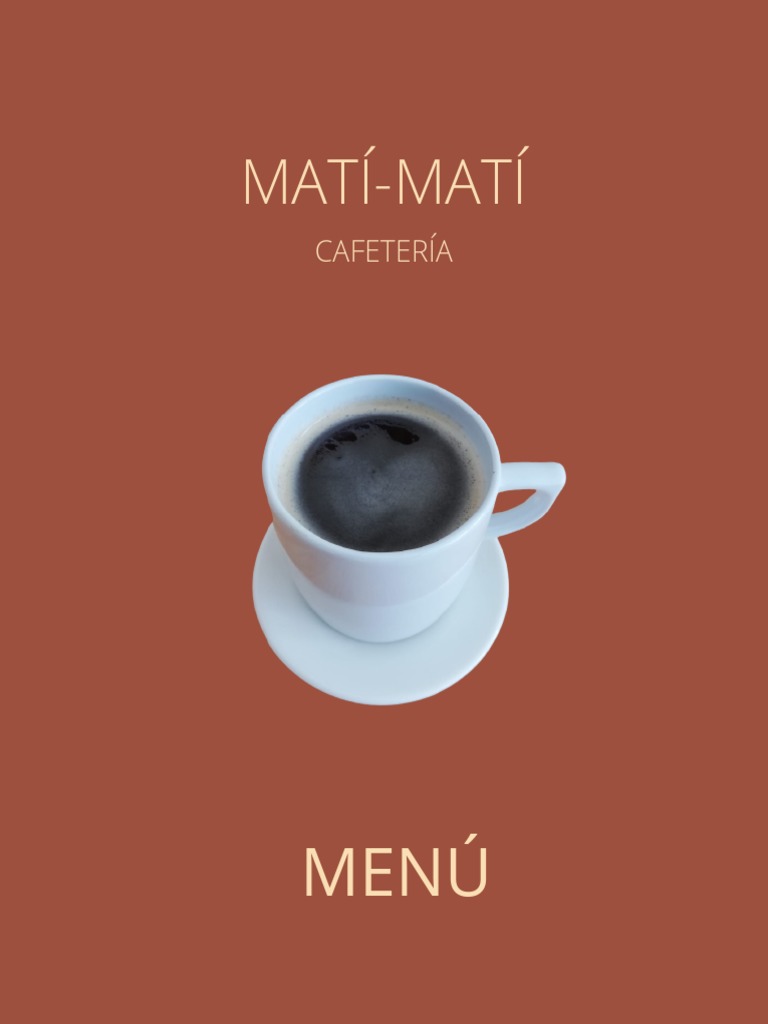 Menú Cafetería Matí-Matí 2022 | PDF