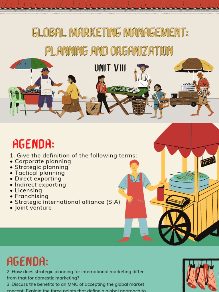 Unit Viii Global Marketing Management | PDF | Franchising | Market ...