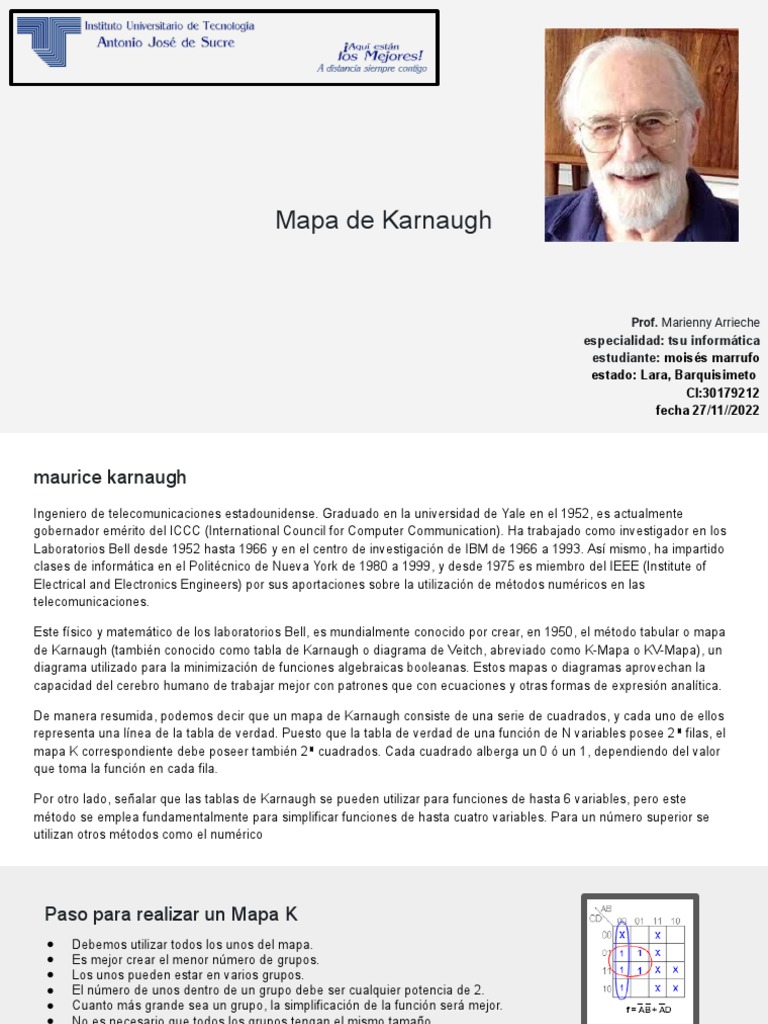 Mapa de Karnaugh | PDF