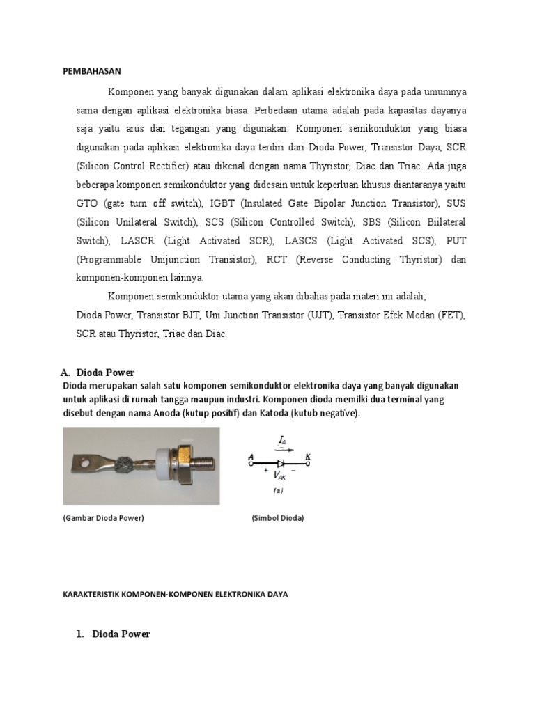 Komponen Elek Daya | PDF