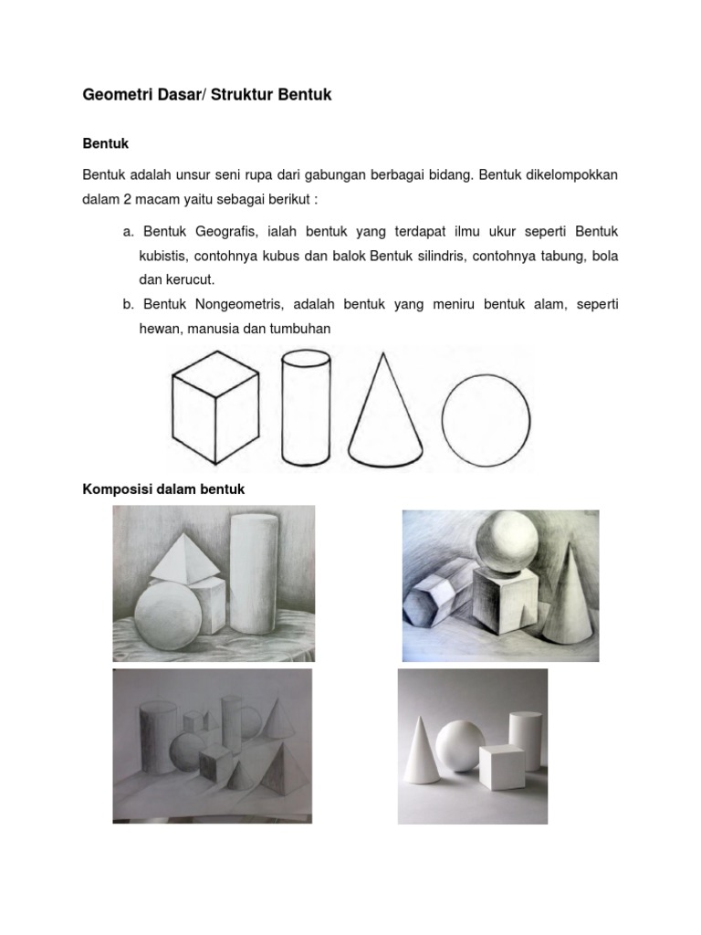 Geometri Dasar - Struktur Bentuk-Bentuk Dasar | PDF