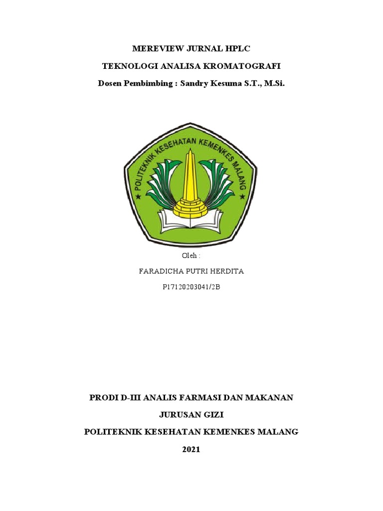 Tugas Review Jurnal HPLC | PDF