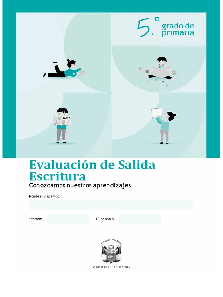 Evaluación de Escritura Quinto Grado | PDF