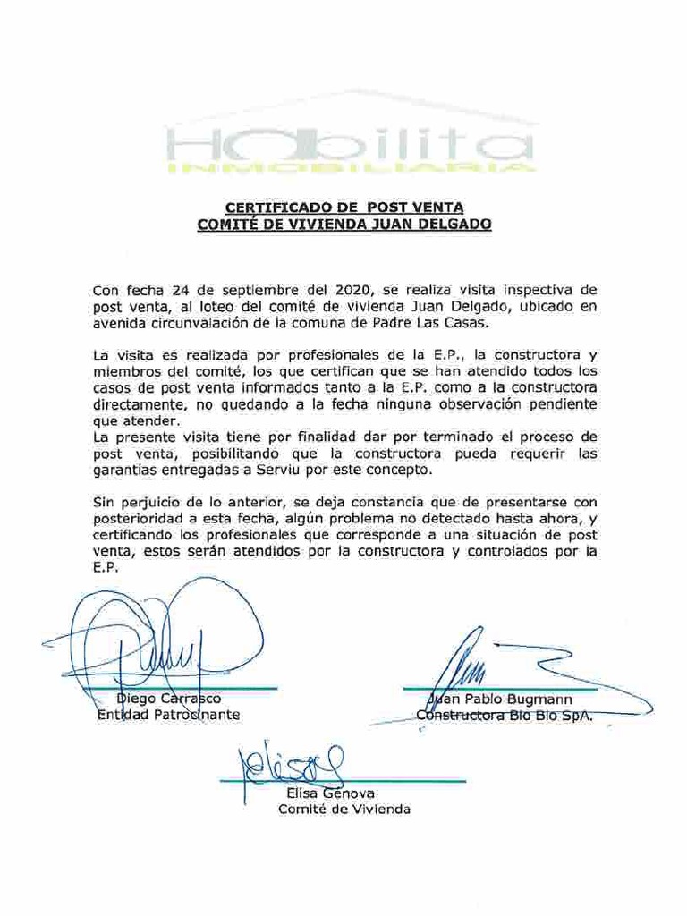 Informe Final Post Venta | PDF