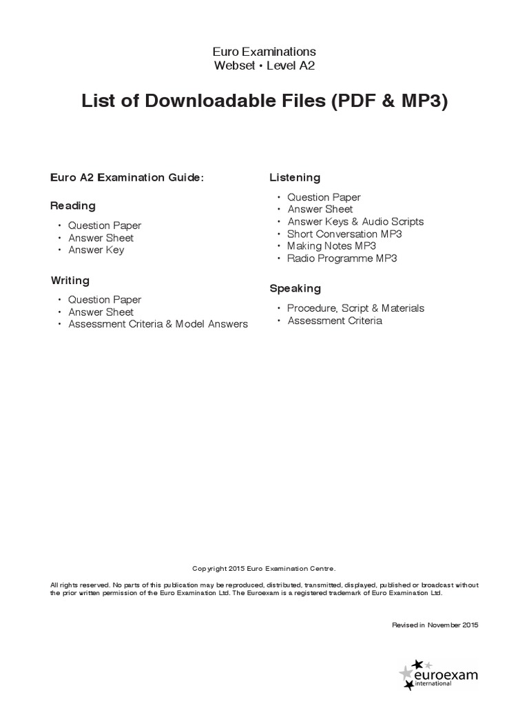 00 A2 WEB Examination Guide | PDF