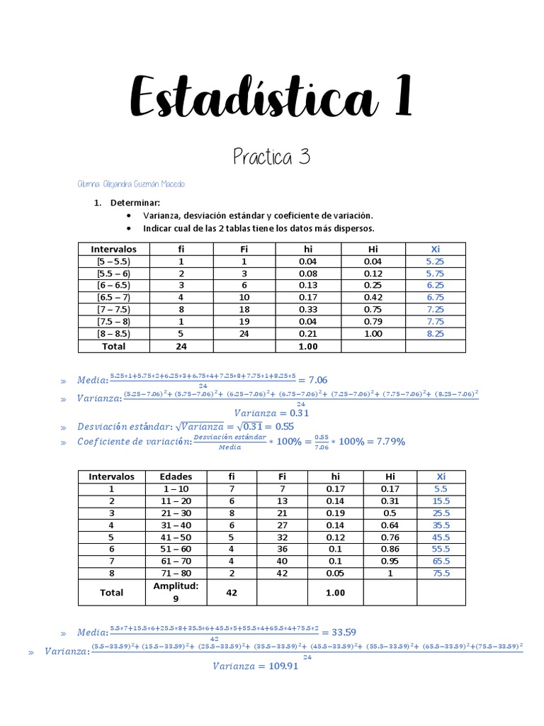 Guzmán Macedo María Alejandra - Pc3 | PDF | Muestreo (Estadísticas) | Estadísticas descriptivas