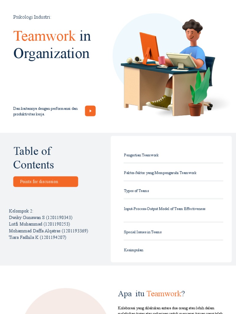 Efektivitas Teamwork dalam Organisasi | PDF