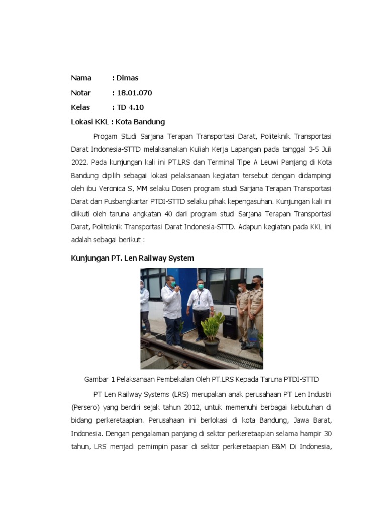 Laporan KKL, 07.dimas | PDF