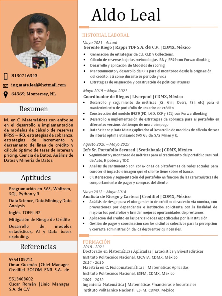 Template CV | PDF | Informática | Science