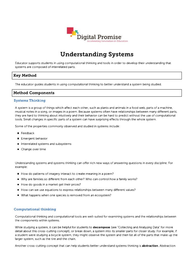 Understanding Systems | PDF