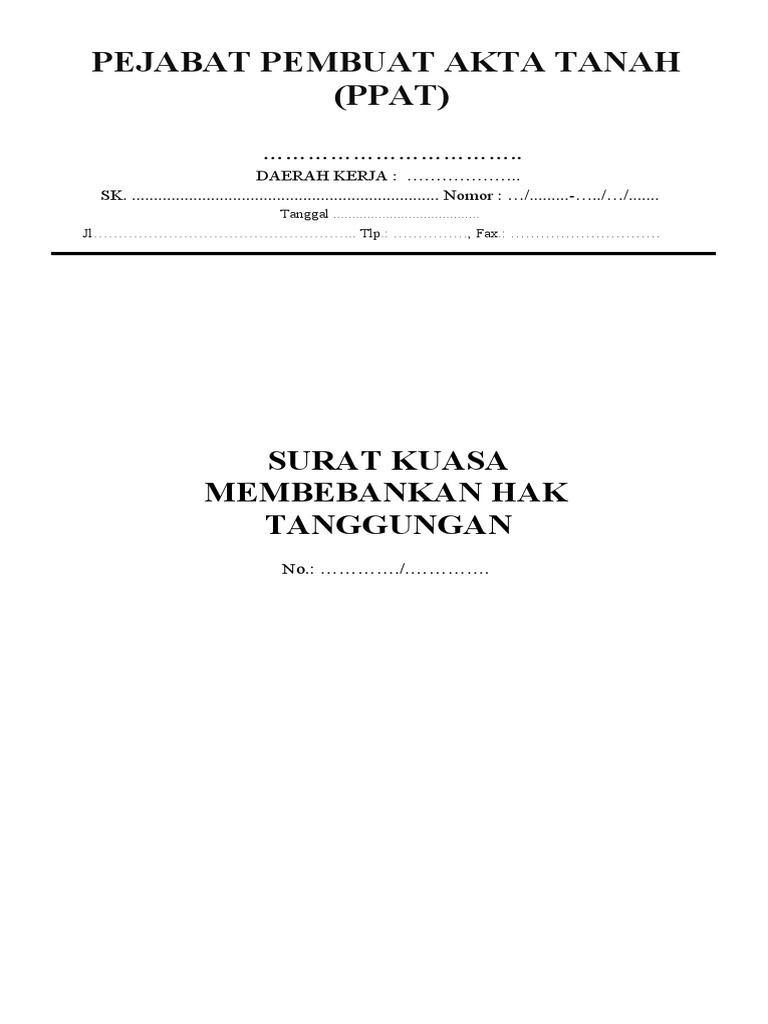 Akta SKMHT | PDF