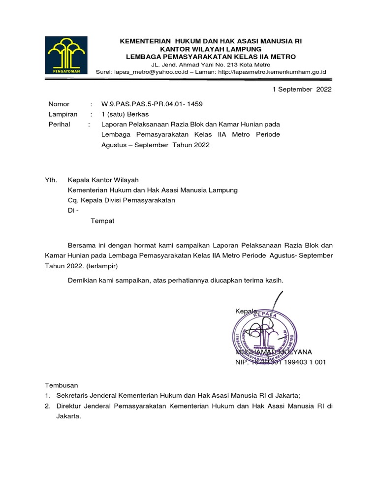 Laporan Razia | PDF | Ilmu Sosial