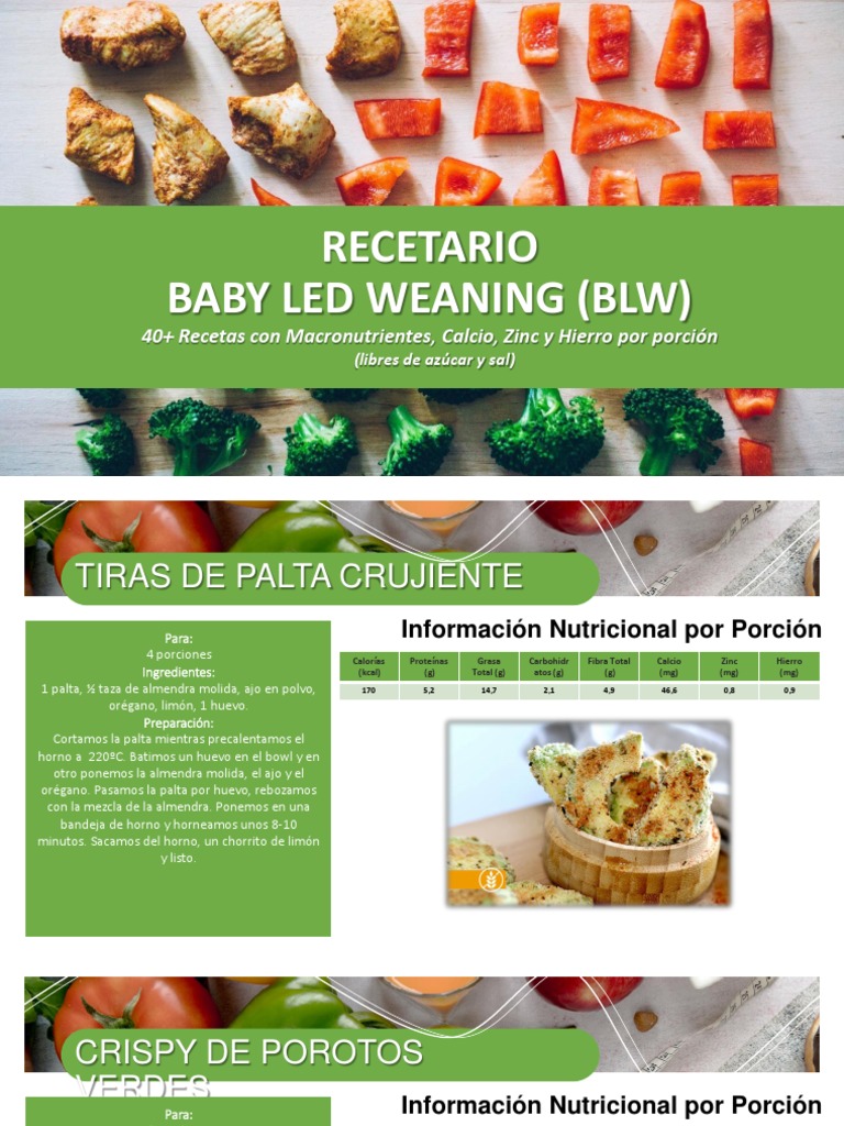 Recetario BLW 3 | PDF | Panes | Huevo como alimento