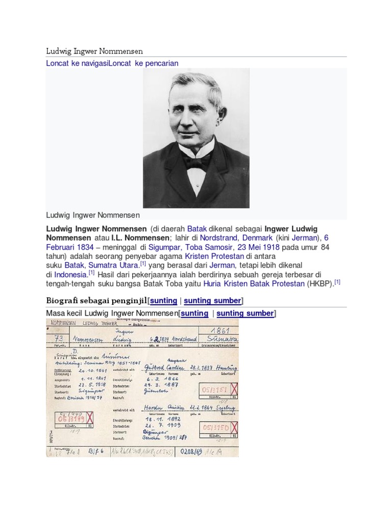 Ludwig Ingwer Nommensen | PDF