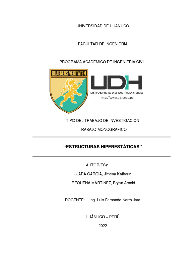 Estructuras Hiperestáticas: Ventajas y Clasificación | PDF | Viga ...