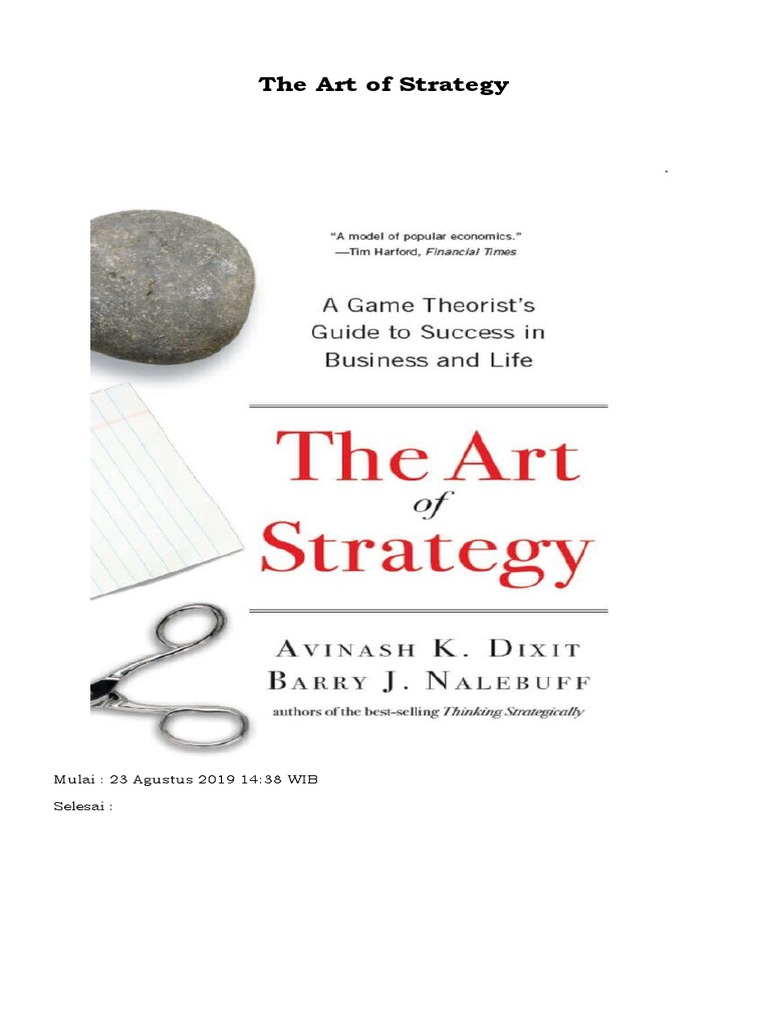 The Art of Strategy | PDF