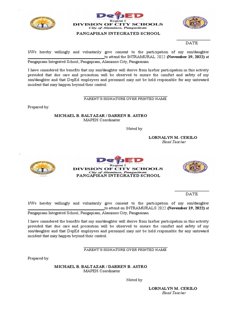 Intramural Permit | PDF