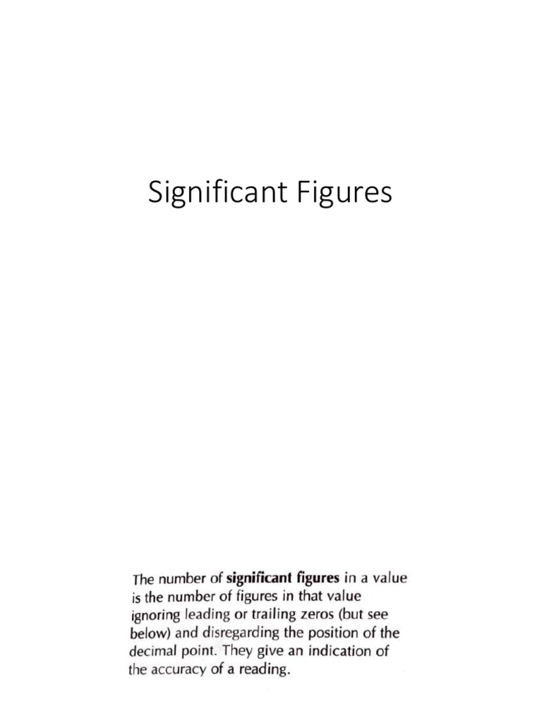 Significant Figures | PDF | Teaching Methods & Materials