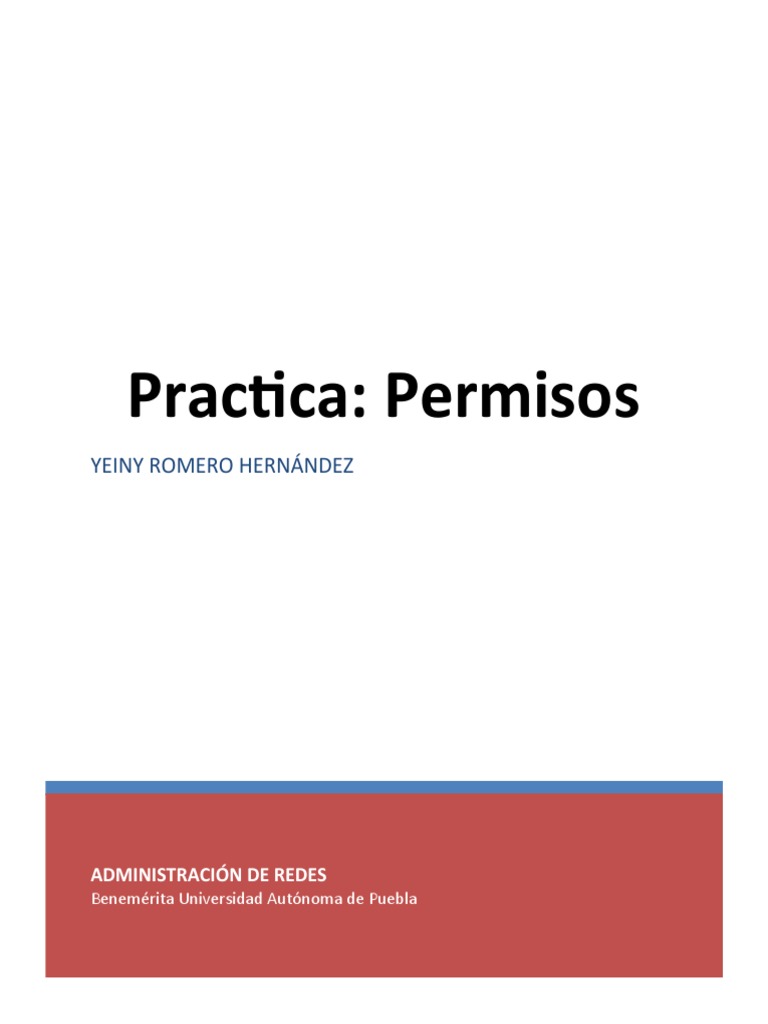 Practica4-1 Permisos | PDF | Archivo de computadora | Tecnología de sistema operativo