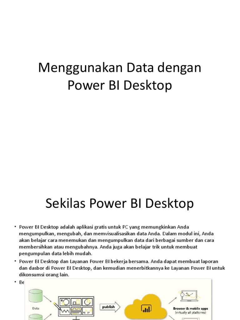 Menggunakan Data Dengan Power BI Desktop | PDF