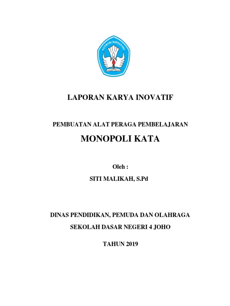 Laporan Karya Inovatif - Monopoli Kata | PDF