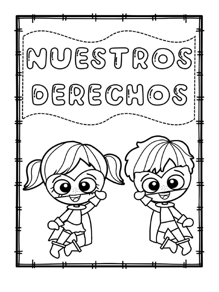 Dibujos para Colorear, Derechos Del Niño. | PDF