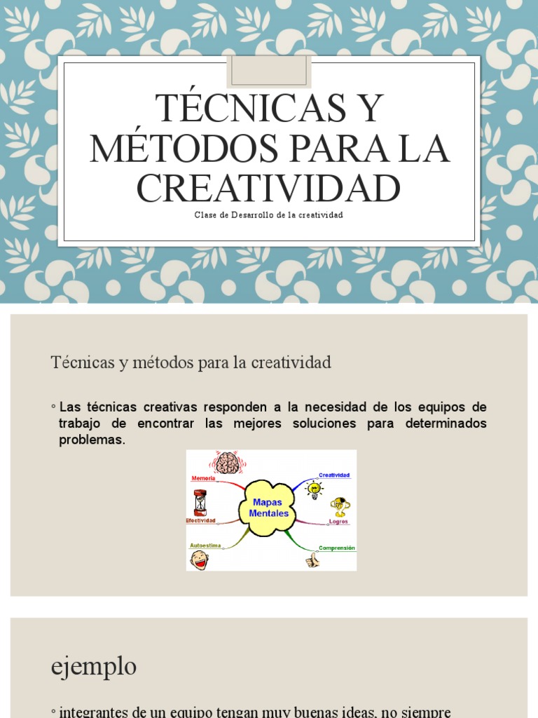 Técnicas y Métodos para La Creatividad | PDF | Creatividad | Lluvia de ideas