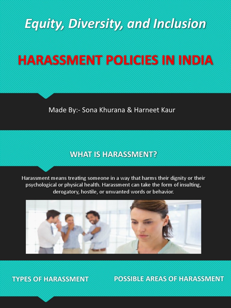 Harrasment Policies | PDF | Sexual Harassment | Aggression