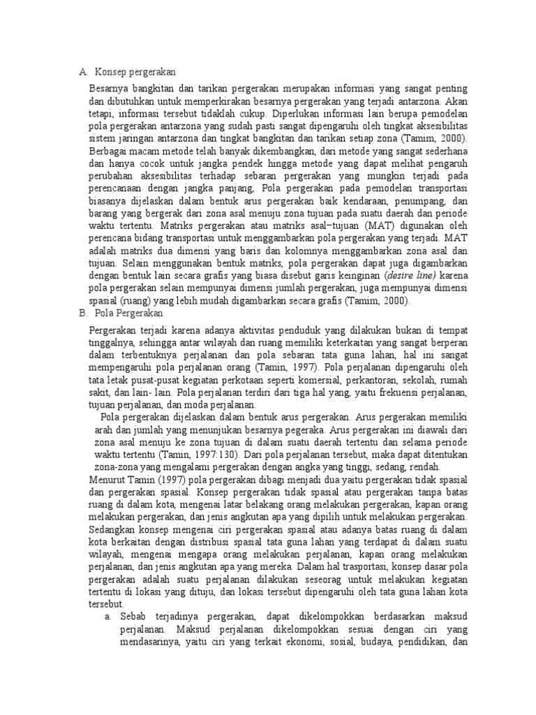 Konsep Pergerakan | PDF