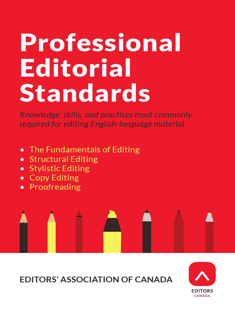 Professional Editorial Standards | PDF | Editing | Proofreading