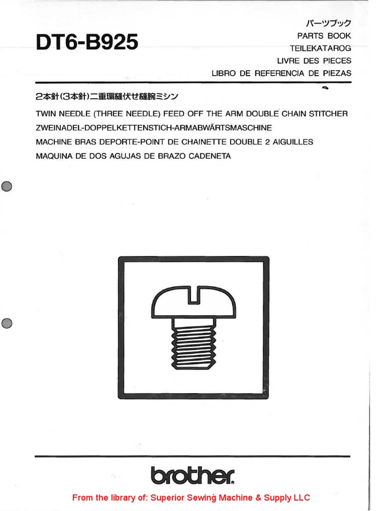 Brother DT6 B925 | PDF