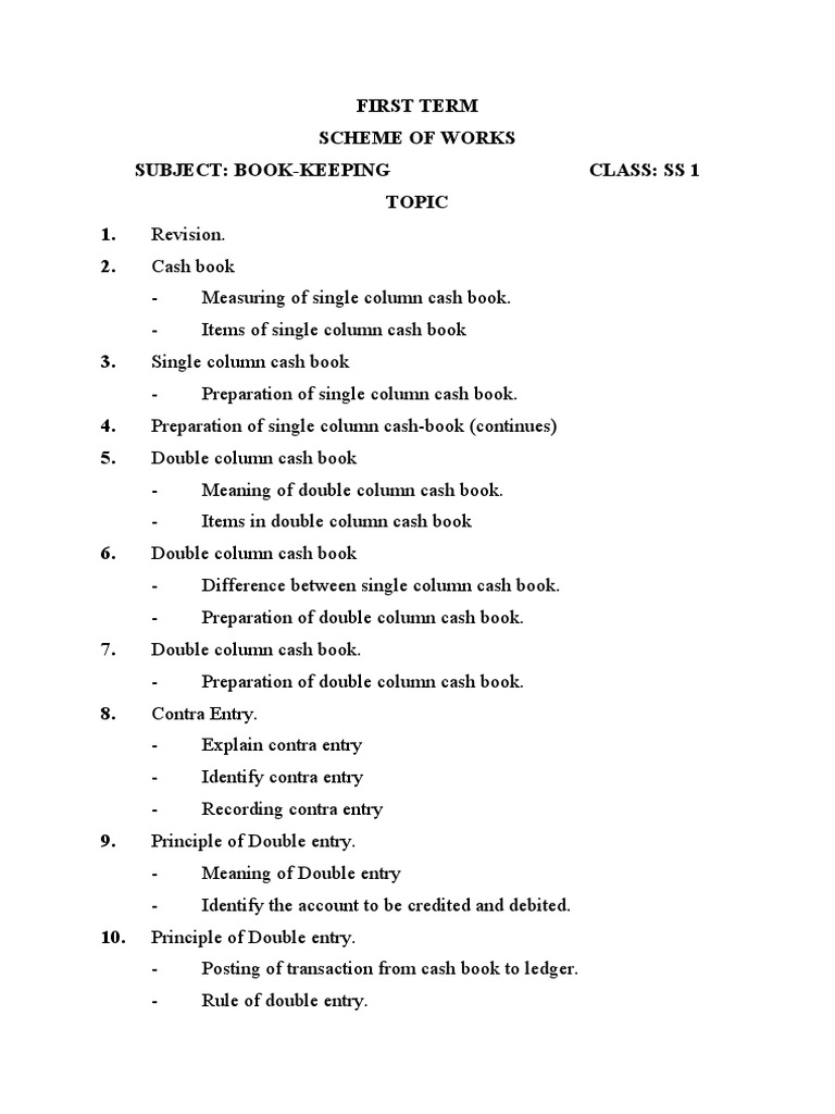 Book Keeping | PDF | Debits And Credits | Bookkeeping