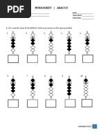 Level 2 Abacus Practice Worksheets | PDF | Teaching Mathematics