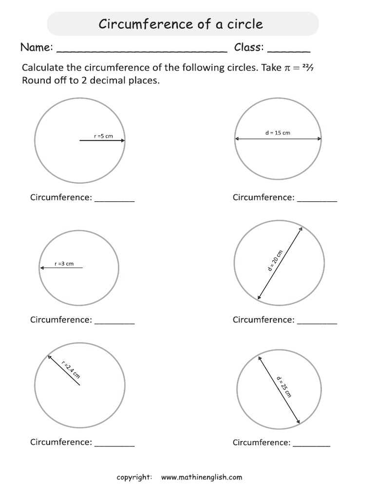 Circumference Circle | PDF