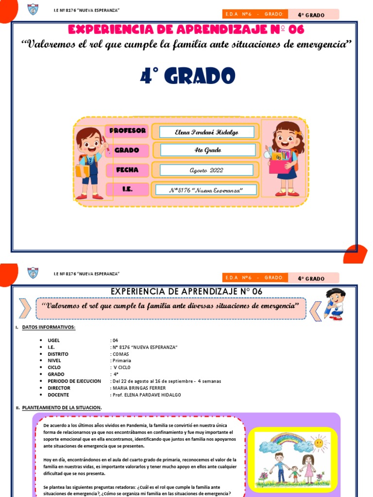 Experiencia de Aprendizaje 6 | Descargar gratis PDF | Aprendizaje | Geometría