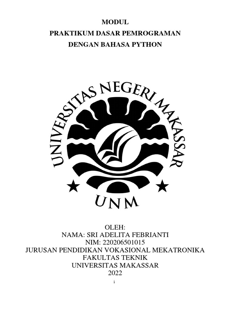 Modul Praktikum Python SRI ADELITA FEBRIANTI | PDF