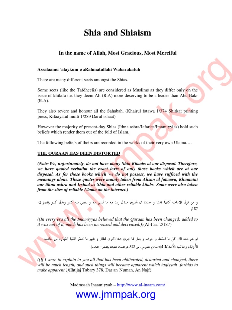 shia_shiaism | Shia Islam | Sahabah