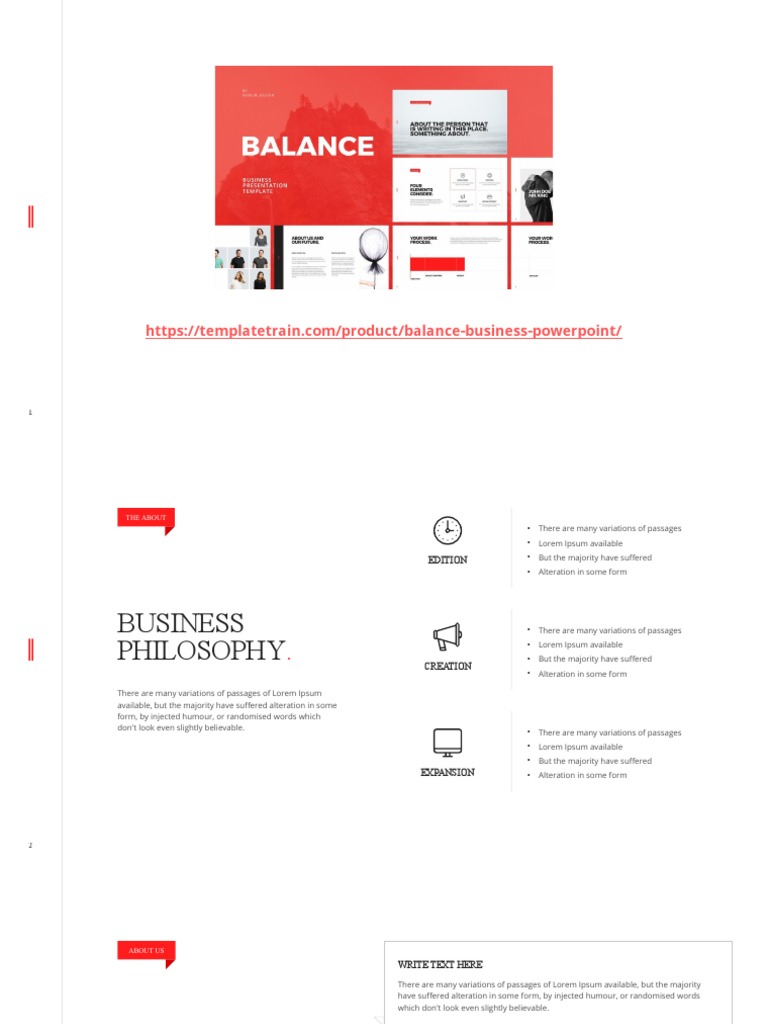 Balance Powerpoint Template | PDF | Page Layout | Communication