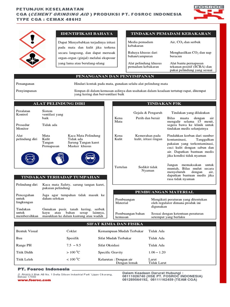 Petunjuk Keselamatan CEMAX 486 H2 | PDF
