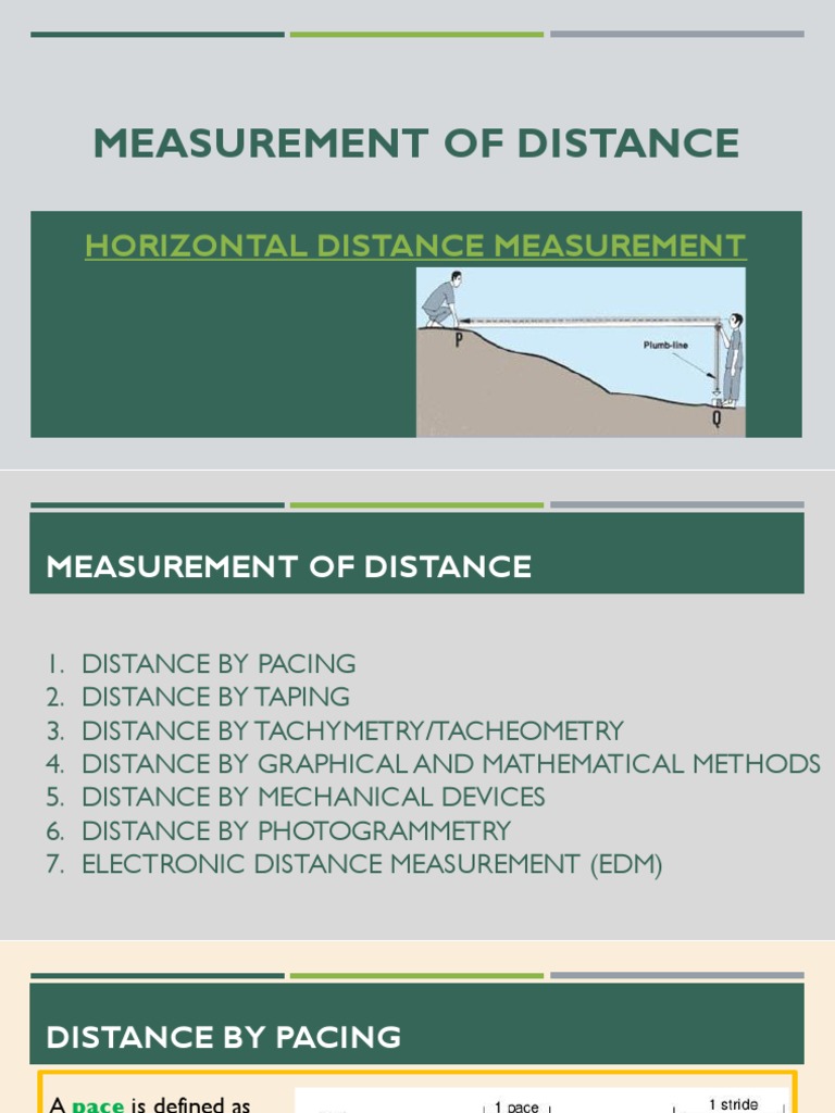 Week2 - CE211 - Topic 2b - Pacing | PDF | Surveying | Measurement