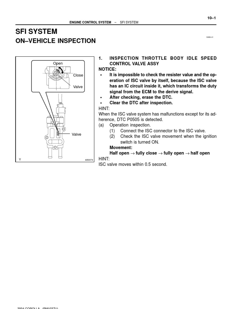 10 - Engine Control System | PDF | Throttle | Internal Combustion Engine