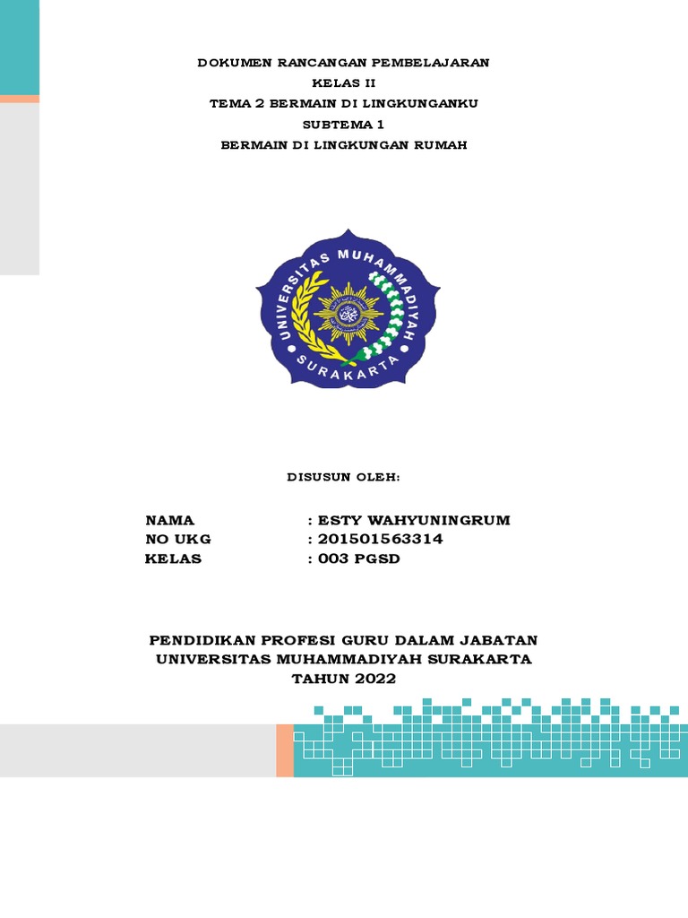 RPP Kelas 2 Esty | PDF