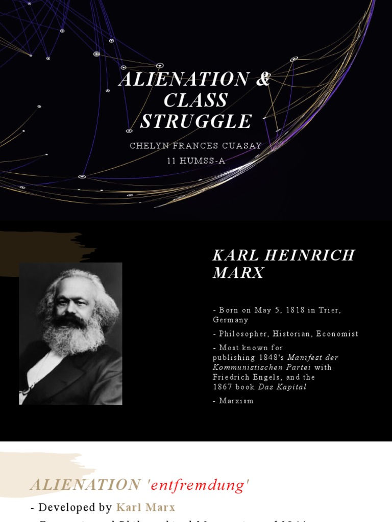 Alienation and Class Struggle CUASAY | PDF | Marx's Theory Of ...