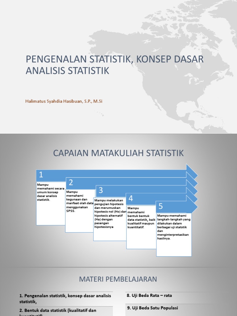 Pengenalan Statistik, Konsep Dasar Analisis Statistik | PDF Pengenalan Statistik, Konsep Dasar Analisis Statistik | PDF