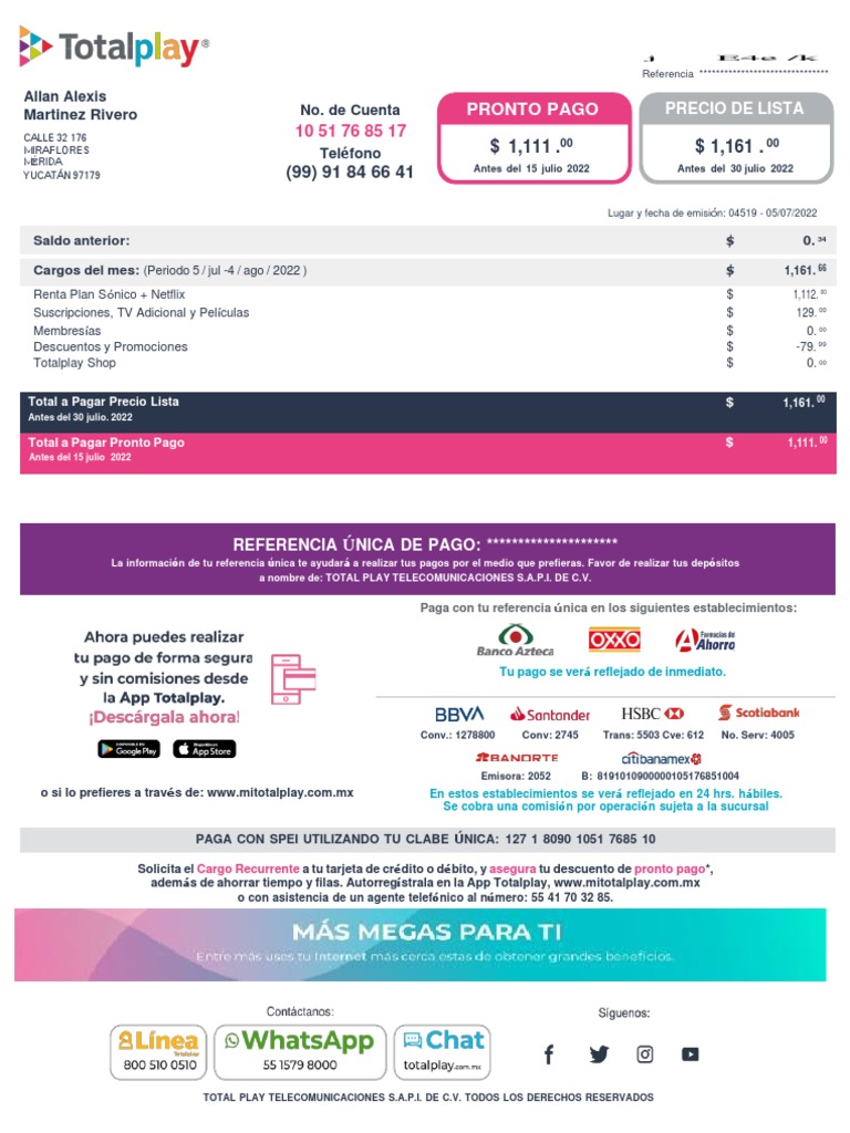 Totalplay Pago | PDF | Tecnología financiera | Finanzas y ...